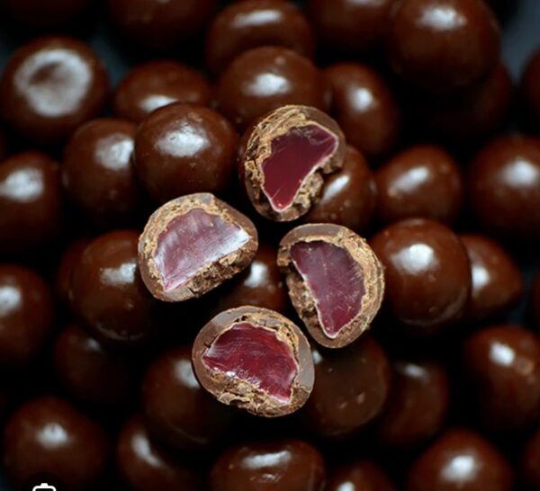 Chocolate Raspberries – Dark – Geelong Confectionery